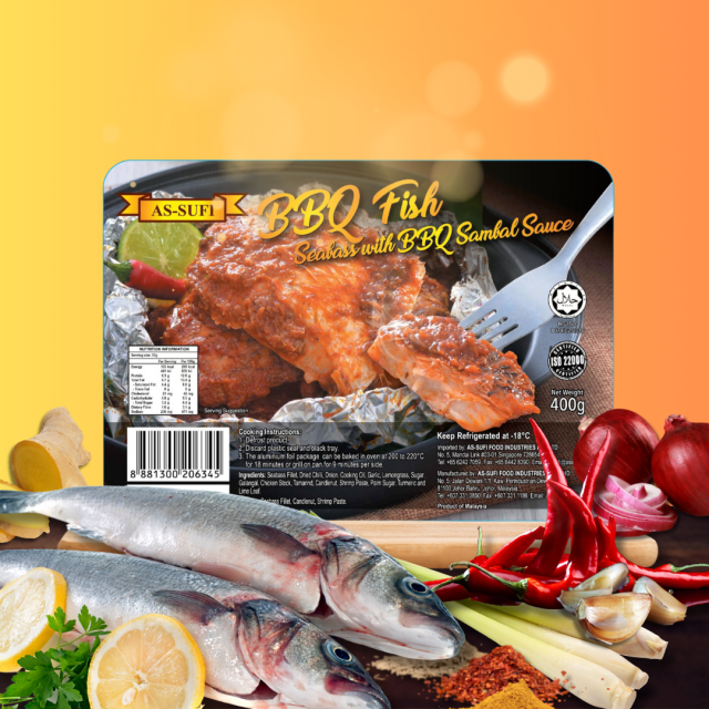 BBQ Fish Seabass with BBQ Sambal Sauce – AS-SUFI